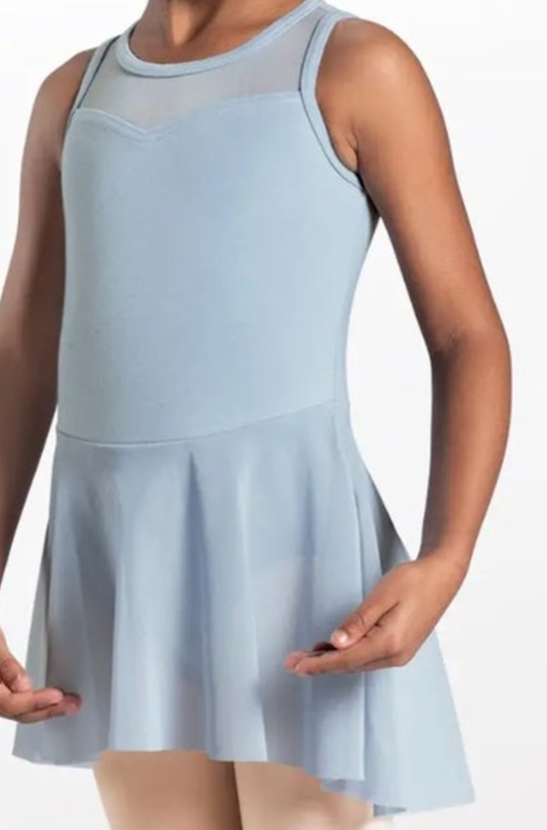 Petite and Mini Level ONLY: Mesh Skirt Leotard: Blue – independancestudio