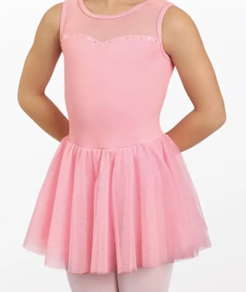 Petite and Mini Level ONLY: Mesh Skirt Leotard: Pink – independancestudio